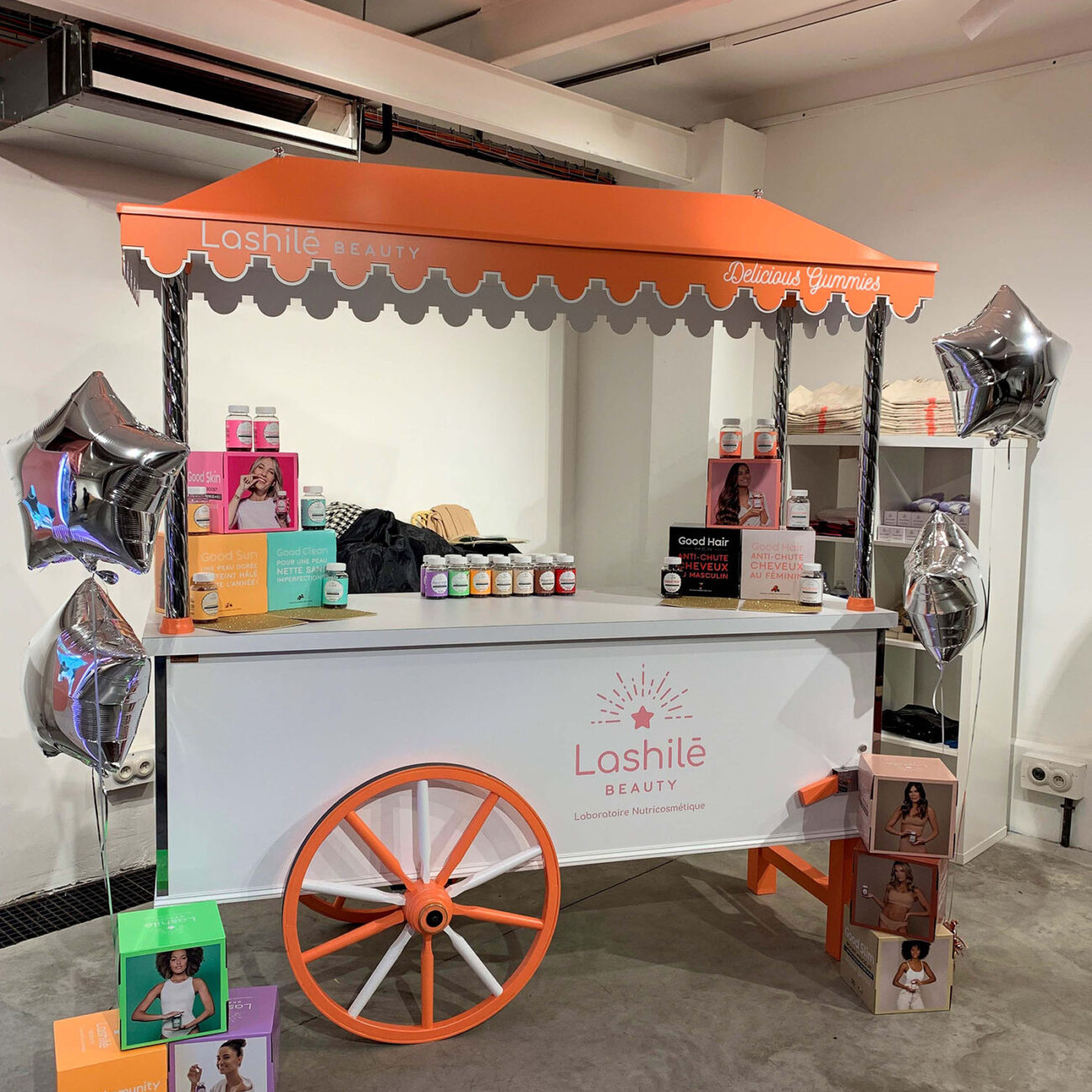 Lashile Beauty – chariot Pop-Up - la Fabrique à chariots